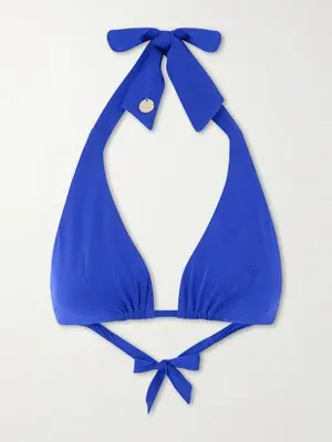 Max Mara Alao Triangle Bikini Top - Blue