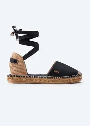 VISCATA Candell Canvas Espadrille Black