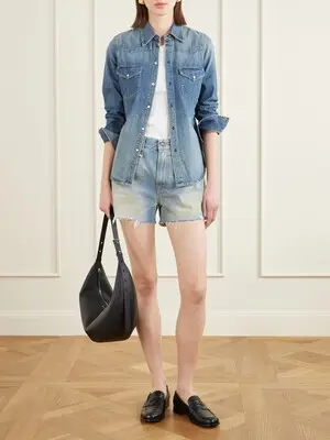 R13 X-bf Denim Shorts