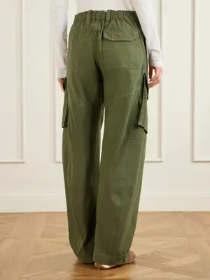 R13 Cotton Barrel-leg Cargo Trousers
