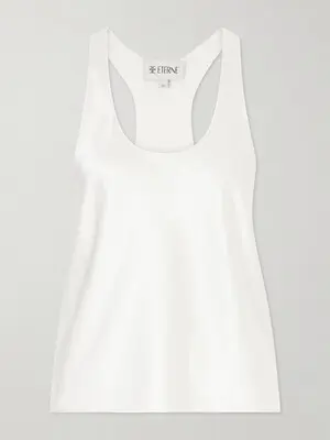 Eterne Hedi Silk-blend Satin Tank - Neutrals