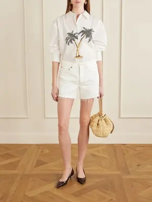 Christopher Esber Mirage Palm Cotton-poplin Shirt