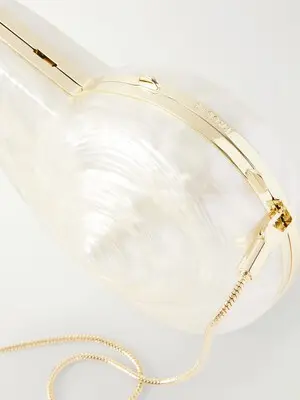 Simkhai Marion Shell Clutch