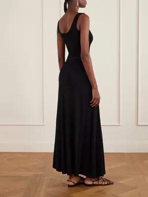 THE PARK Annie Jersey Maxi Dress - Black