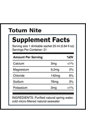 QUICKSILVER SCIENTIFIC Totum Nite Liquid Seawater Electrolyte Supplement