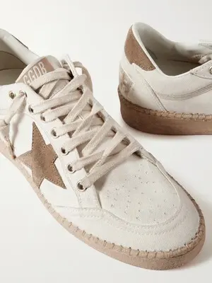 GOLDEN GOOSE Ball Star Distressed Sneakers - Neutrals