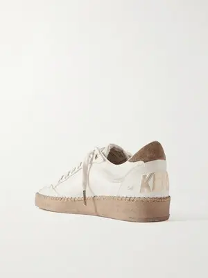 GOLDEN GOOSE Ball Star Distressed Sneakers - Neutrals