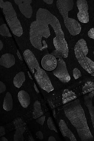 DOLCE&AMP;GABBANA Leopard-print Denim Jacket - Black