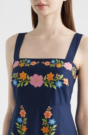 Eliza J Sleeveless Printed Maxi Dress