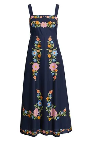 Eliza J Sleeveless Printed Maxi Dress