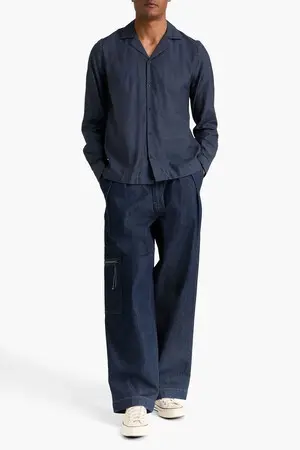 Frescobol Carioca Safra Herringbone Cotton Shirt