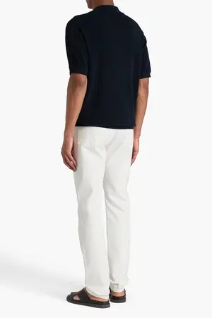 Frescobol Carioca Rino Cotton Polo Shirt - Midnight Blue