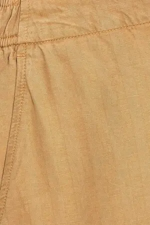 Frescobol Carioca Striped Lyocell-blend Shorts - Camel