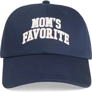 FAVORITE DAUGHTER Embroidered Baseball Cap - Navy