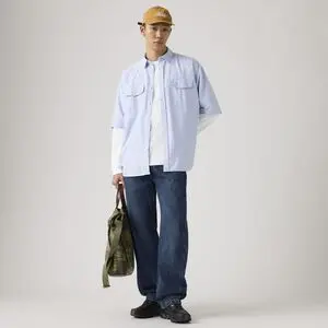 LEVI'S Short-sleeve Pacifica Loose Oxford Shirt - Allure