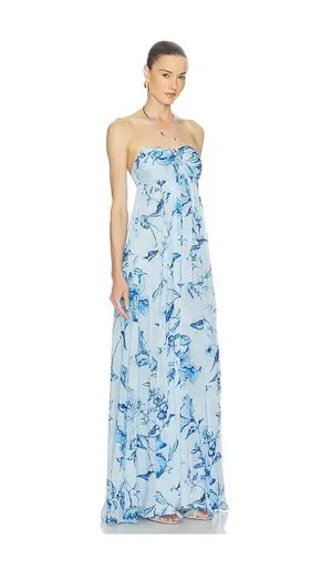 Rococo Sand Strapless Flared Dress