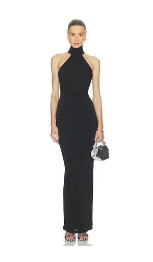 NOOKIE Crush Halter Gown - Black