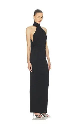 NOOKIE Crush Halter Gown - Black