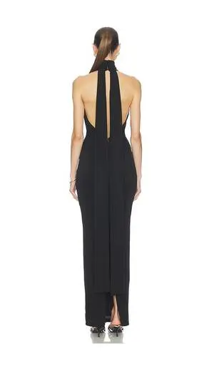 NOOKIE Crush Halter Gown - Black