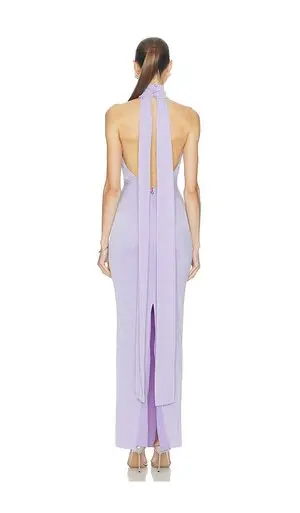 NOOKIE Crush Halter Gown - Lavender