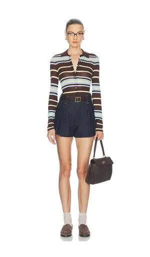 ALIGNE Sue-ellen Striped Knitted Shirt - Stripe
