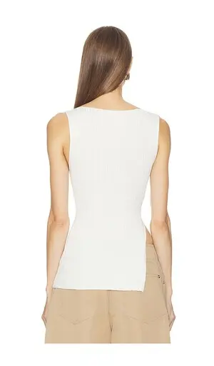 CAMILA COELHO Haylen Ribbed Knit Top