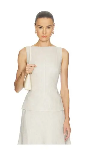 CAMILA COELHO Malena Linen Top