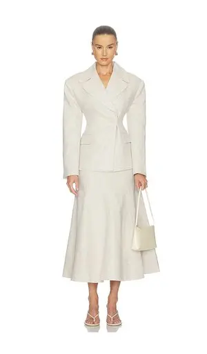 CAMILA COELHO Malena Linen Blazer