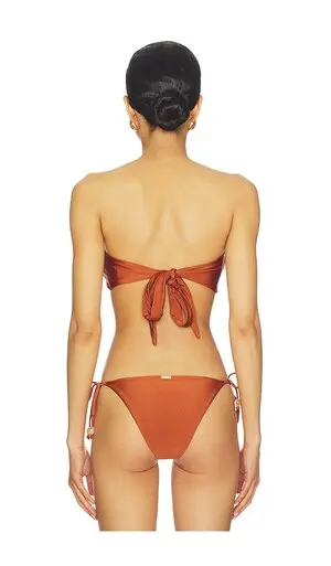 Bardot Rymona Bandeau Bikini Top - Rust