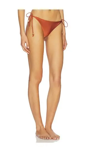 Bardot Blakely Tie Bikini Bottoms - Rust