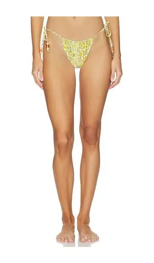 AFRM Cali Beaded Bikini Bottom - Sunlight Tile
