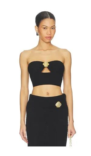4TH & RECKLESS Nala Crochet Top - Black