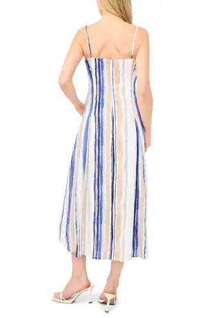 Halogen Stripe Godet A-line Sundress