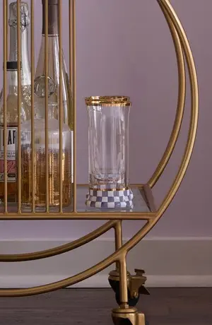 MACKENZIE-CHILDS Check Set Of 2 Highball Glasses