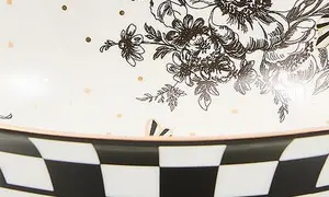 MACKENZIE-CHILDS Bee Toile Serving Bowl