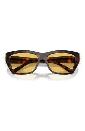 Tiffany & Co. Rectangular Sunglasses - Havana/yellow