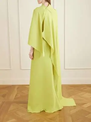 MARMAR HALIM Draped Crepe Gown