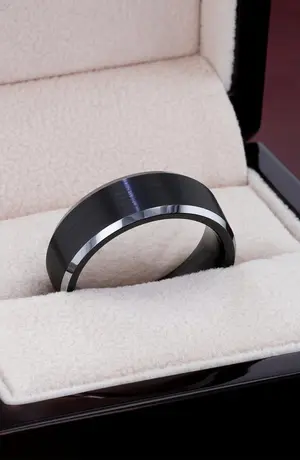 LARSON JEWELERS Aston Tungsten Band - 10mm