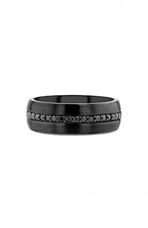 LARSON JEWELERS Valiant Sapphire Tungsten Ring