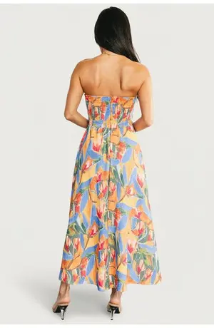 BALTIC BØRN Strapless Midi Dress