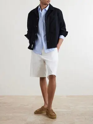 Onia Striped Cotton-poplin Shirt