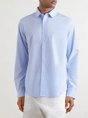 Onia Striped Cotton-poplin Shirt