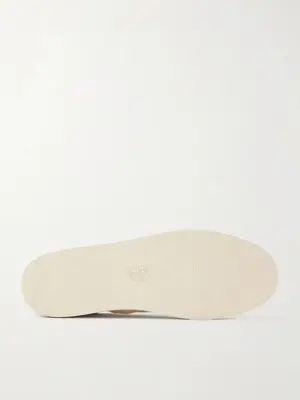 Brunello Cucinelli Suede And Cotton Sneakers