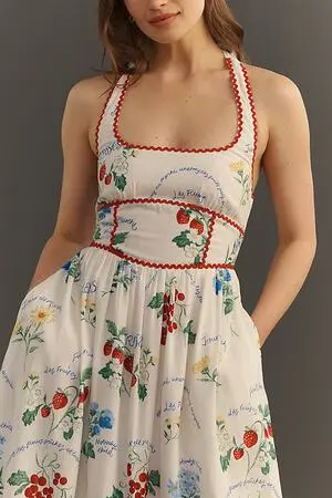 NOBODY'S CHILD Hallie Sleeveless Halter Dress
