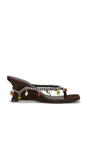 Bec & Bridge Lillie Beaded Wedge Sandals