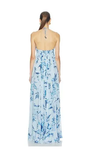 Rococo Sand Strapless Halterneck Maxi Dress