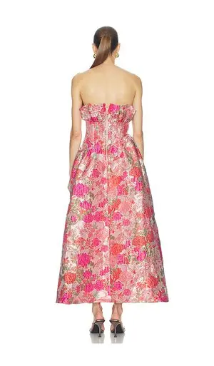 ELLIATT Floralie Strapless Gown - Blush