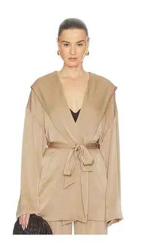Atlein Hooded Wrap Jacket