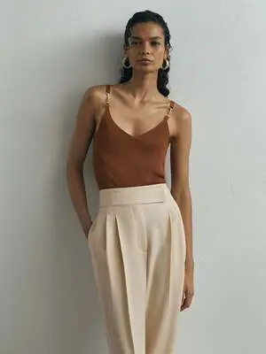 ATELIER Woven Tapered Pleated Trousers