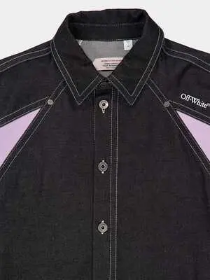 Off-White Block Denim Button-up Overshirt